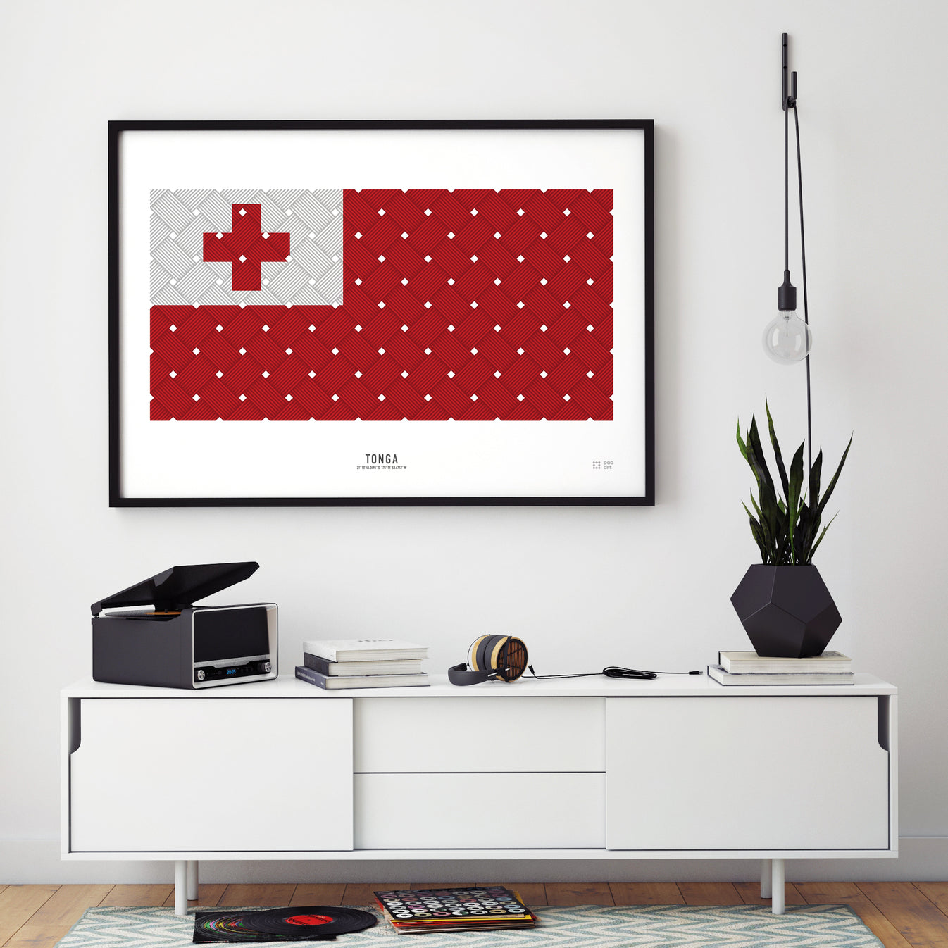 Tonga Weave Flag art print – Pac Art